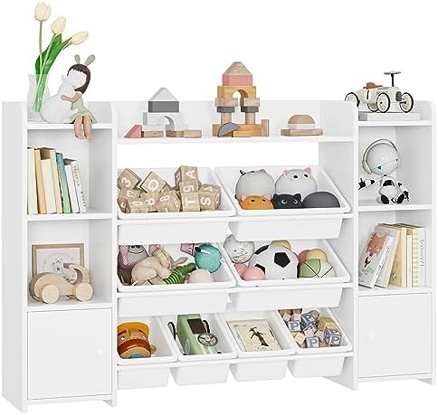Amazon.com: UTEX Kids Toy Storage Organizer, Bookshelf for Kids and ...