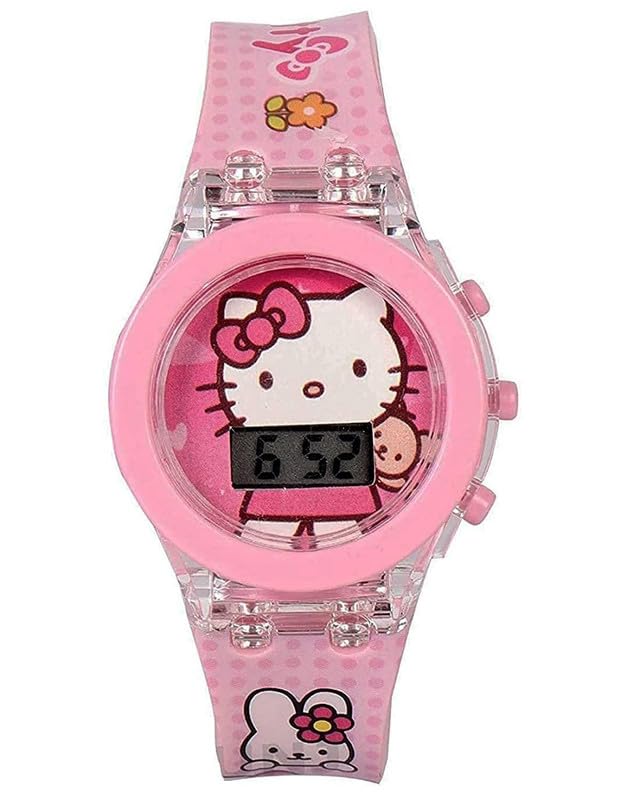 ALNA-TURA Hello Kitty Digital LED Watch for Kids Girls, Light Watch for ...
