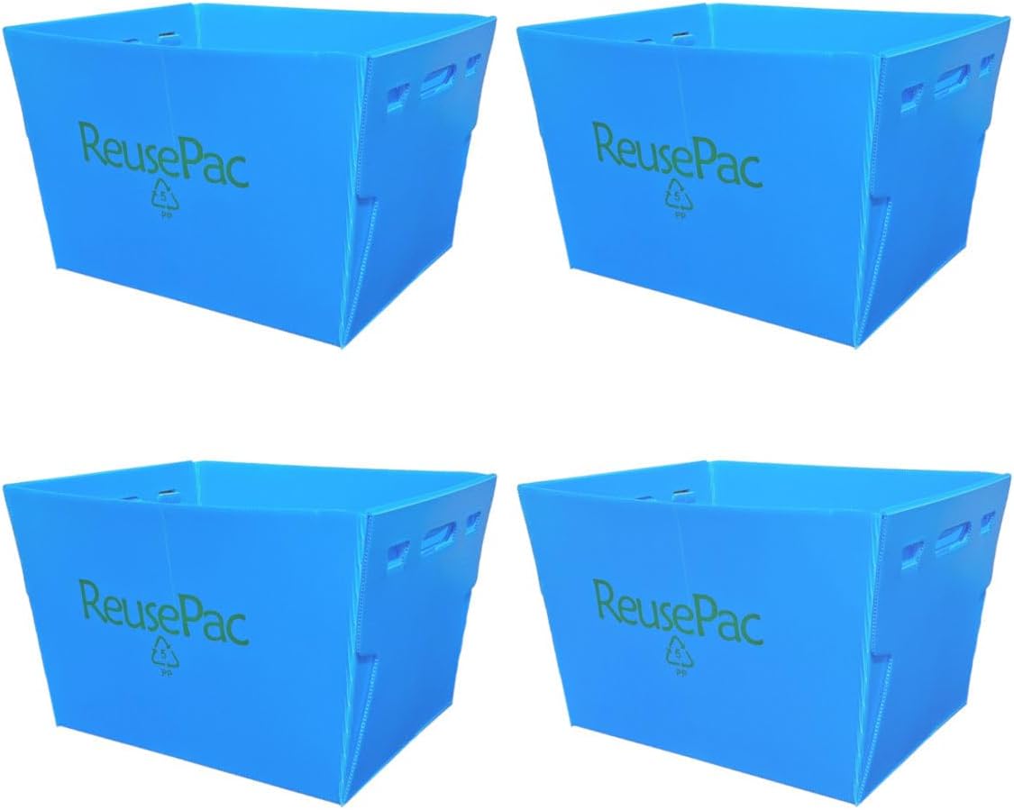 Amazon.com - REUSEPAC Postal Mail Tote Nestable Box, Storage Bin ...