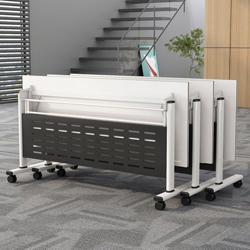 Conference Table Set of 3 Mobile Flip Top Rolling Seminar Meeting ...