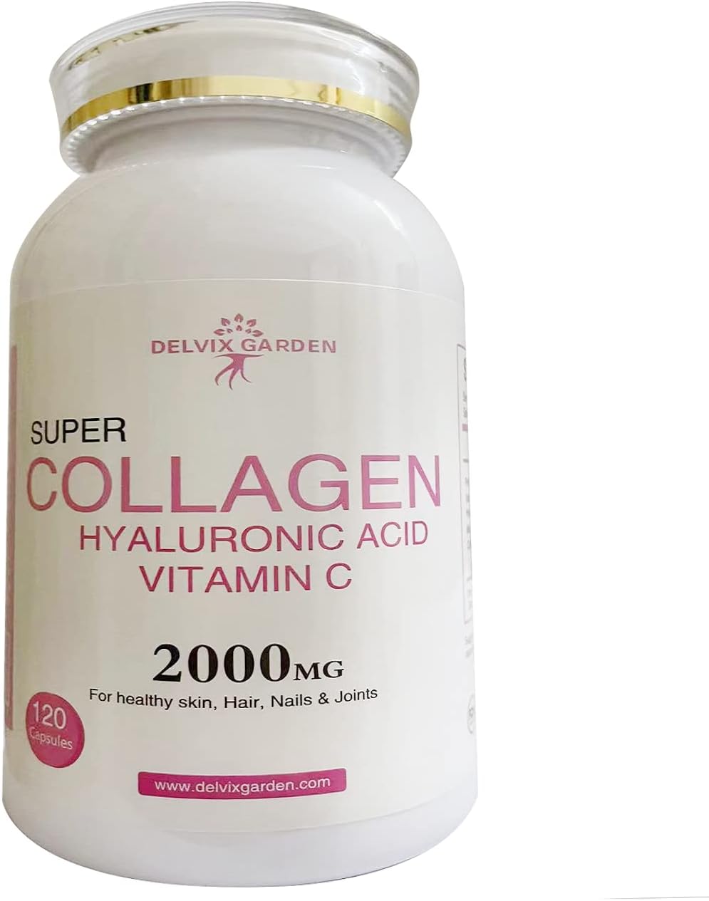 Amazon.com: 60 Collagen with Hyaluronic Acid and Vitamin C Pills for ...