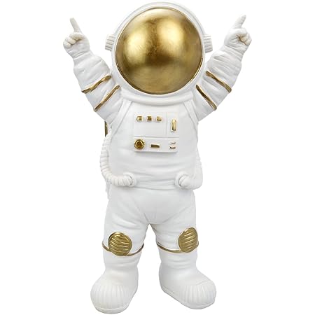 Amazon.com: Joylern Spaceman Statue Astronaut Figurine Resin Spaceman ...