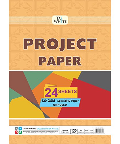 Project Paper 29.7 x 21 cm - Unruled Pg 24 : Amazon.in: Home & Kitchen