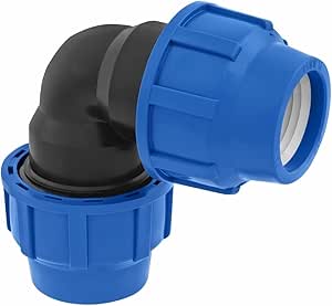 SmartProduct 25mm PE Rohr Verschraubung Winkel 90 Grad PN16 DVGW Trinkwasser zertifiziert ...