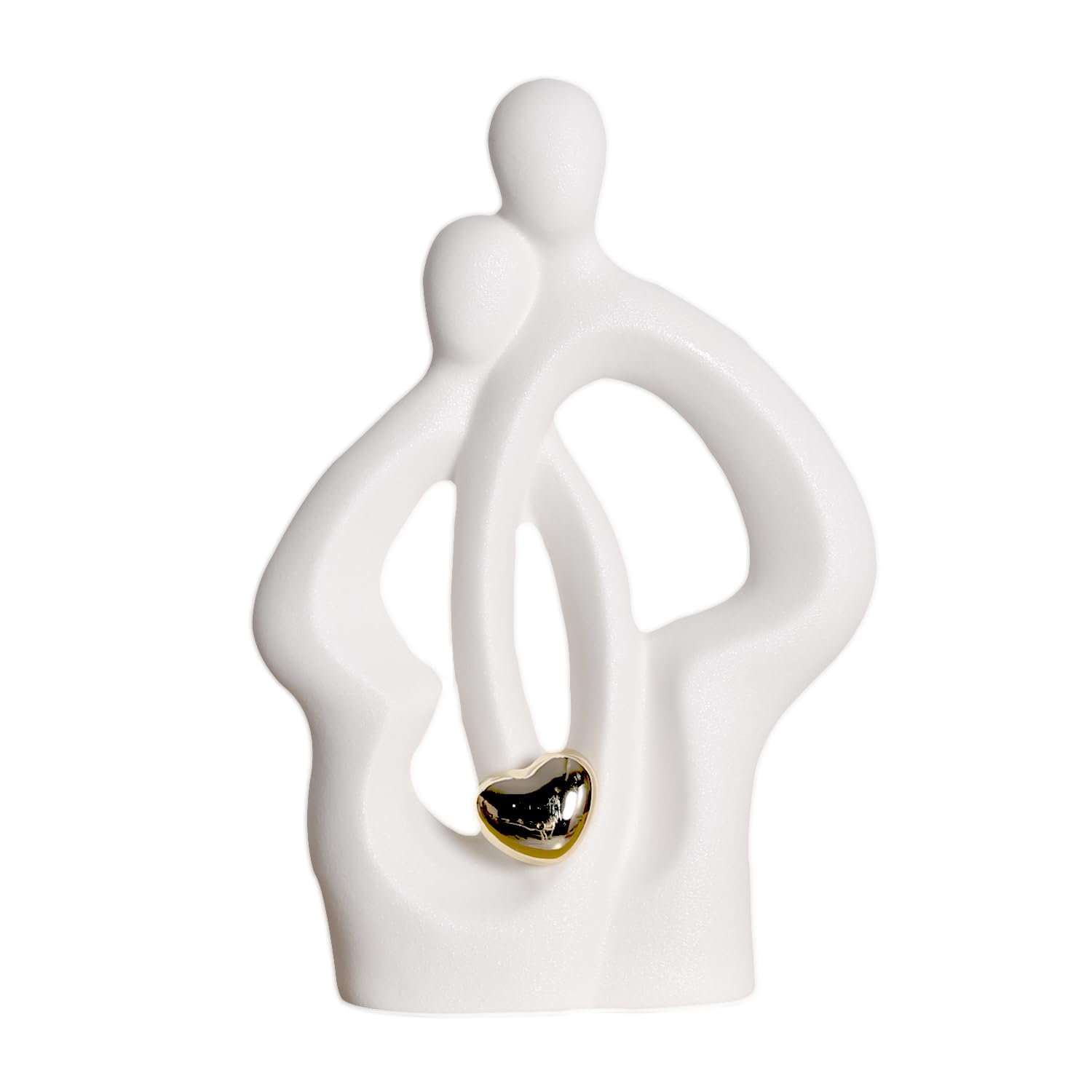 Eachave Modern Romantic Couple Sculptures for Home Decor - Golden ...