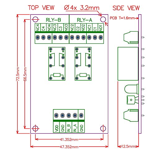 Electronics Salon 2 Dpdt Signal Relay Module Board