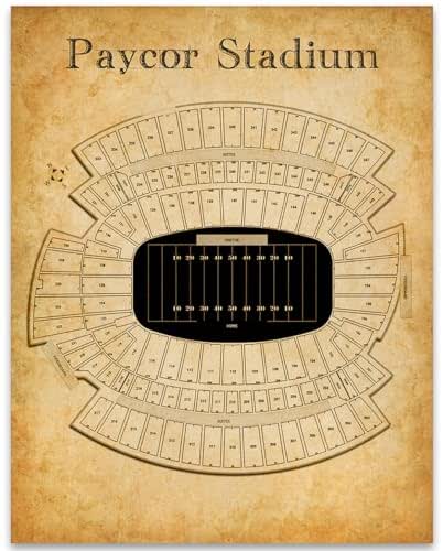 Amazon.com: Paycor Football Stadium Seating Chart 11x14 Unframed Poster ...