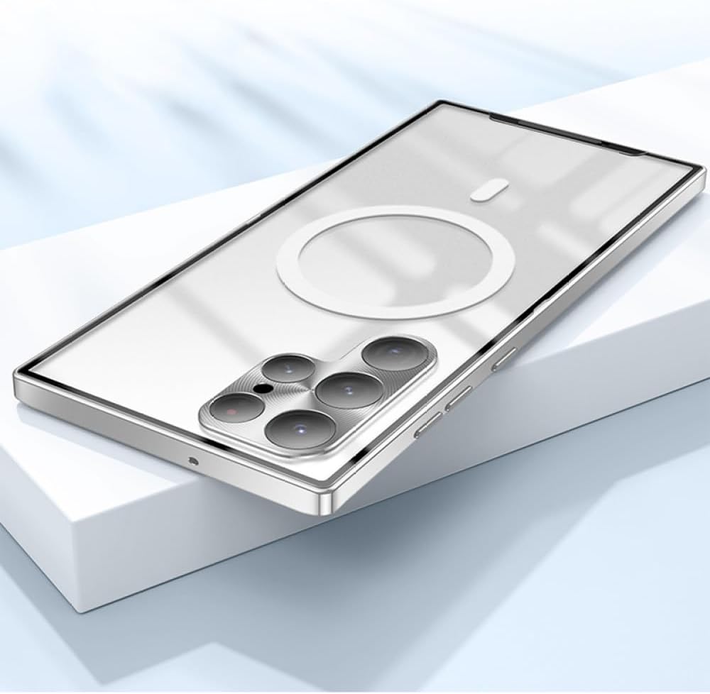 Custodia di ricarica wireless magnetica per Samsung Galaxy S22 Ultra ...