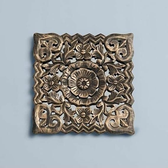 Aashna Wall Hanging Panel | Wooden Wall Decorative Frame for Living ...