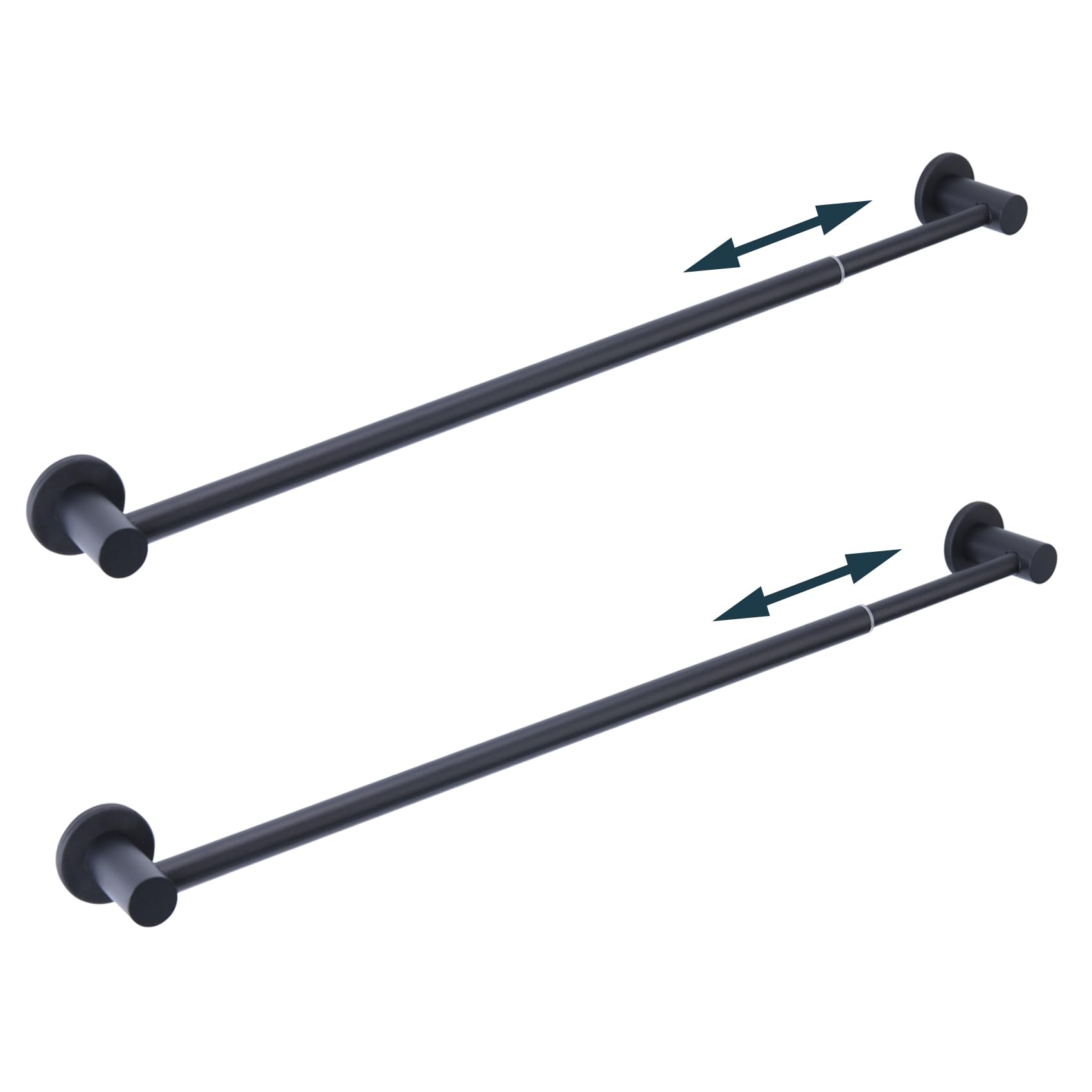 Amazon.com: 18-31.5 inches Adjustable Magnetic Curtain Rod for Metal ...