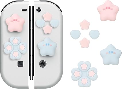 Amazon.com: WISHAVEN ABXY Buttons Sticker Joystick Cover Caps, Cross D ...