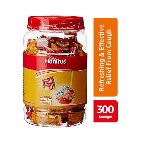 Dabur Honitus Lozenges Jar - 300 Count (Honey Ginger) : Amazon.in ...