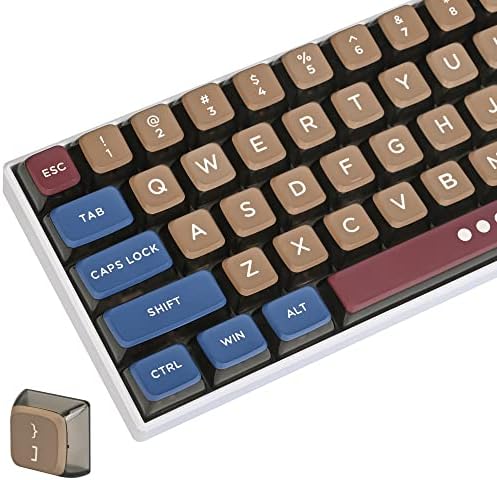 Amazon.com: XDA PBT Key Cap, 138 Keys Dye Sublimation Coffee Cat ...