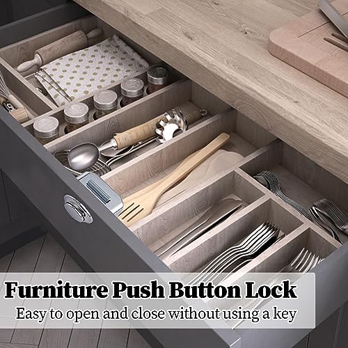 Push Button Latch Catch Locks, Pop Up Drawer Cabinet Locks Furniture ...
