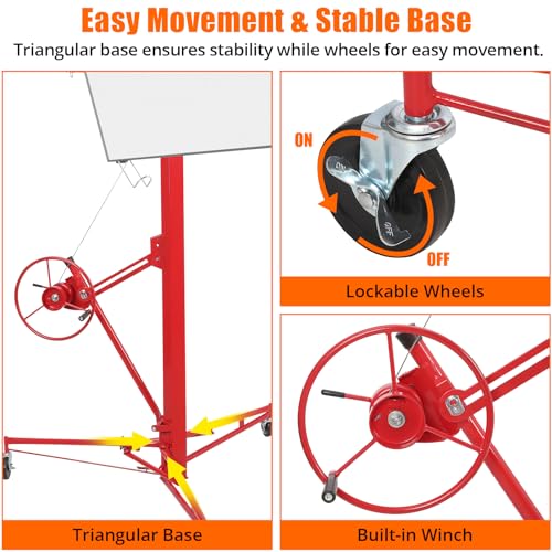 Snapklik.com : Drywall Lift 11FT, Drywall Jack Lift For Ceiling ...