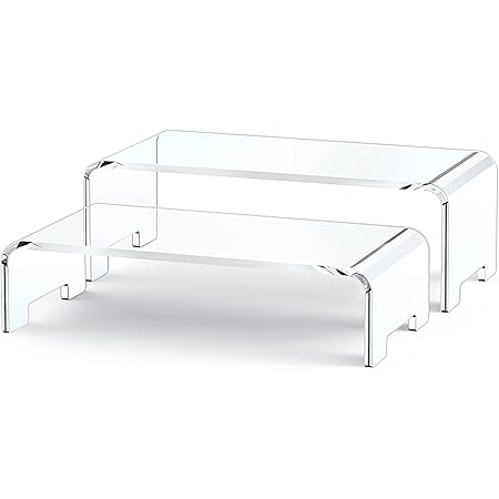 Amazon.com: Clear Acrylic Computer Monitor Stand Holder, Heavy Duty ...