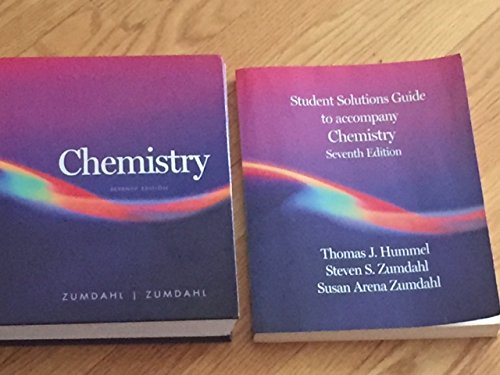 Amazon.com: Chemistry 7th Edition Zumdahl Textbook + Student Solutions ...