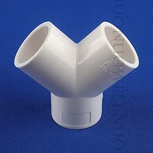 Amazon.com: Tomeco 2pcs PVC Y-Type Connector, PVC 3 Way Joints, Water ...