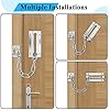 INBOF 2 Pack Door Chain Lock, Stainless Steel Chain Locks for Inside ...