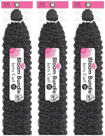 Amazon.com : Mayde Beauty Bloom Bundle Weave JERRY CURL 30" (3-Pack ...