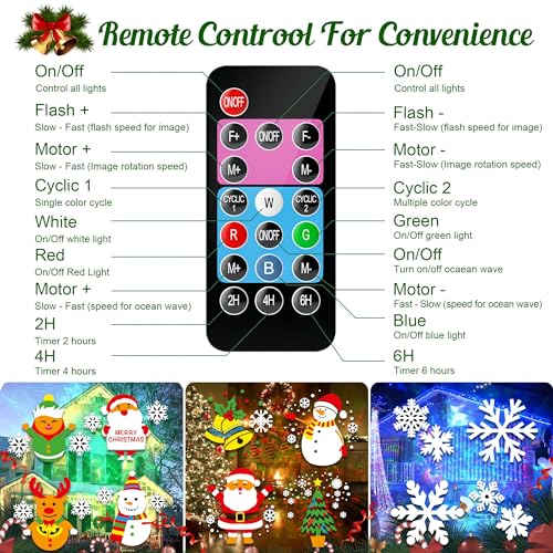 Snapklik.com : Christmas Halloween Projector Lights Outdoor, COOLWUFAN ...