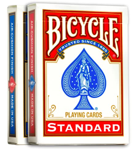 Buy Bicycle Standard Index Poker Size Playing Cards 2-Pack: 1 Red and 1 ...