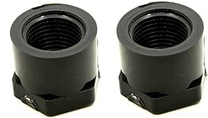 Amazon.com: GULUANT 2 Pack Replacement 1/2 Inch Threaded PVC Cap SCH 80 ...