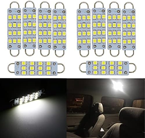 Amazon.com: YSY 10Pack Festoon 44mm 1.73" 1210 12-SMD Rigid Loop White ...