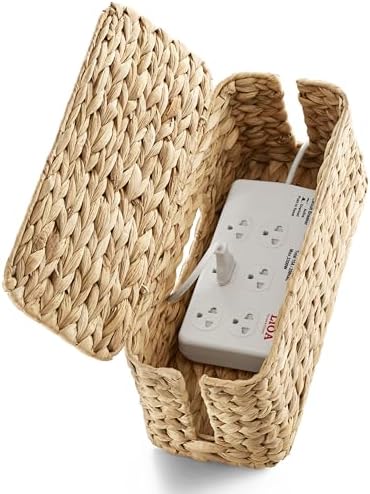 Amazon.com: Tidita Wicker Cable Management Box with Lid - 15 inch Cable ...