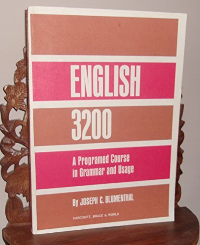 English 3200: Joseph C. Blumenthal: Amazon.com: Books