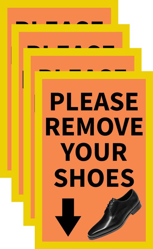 VAAIMAI Please Remove Your Shoes Sign Board 8X12 Inch Waterproof 3mm ...