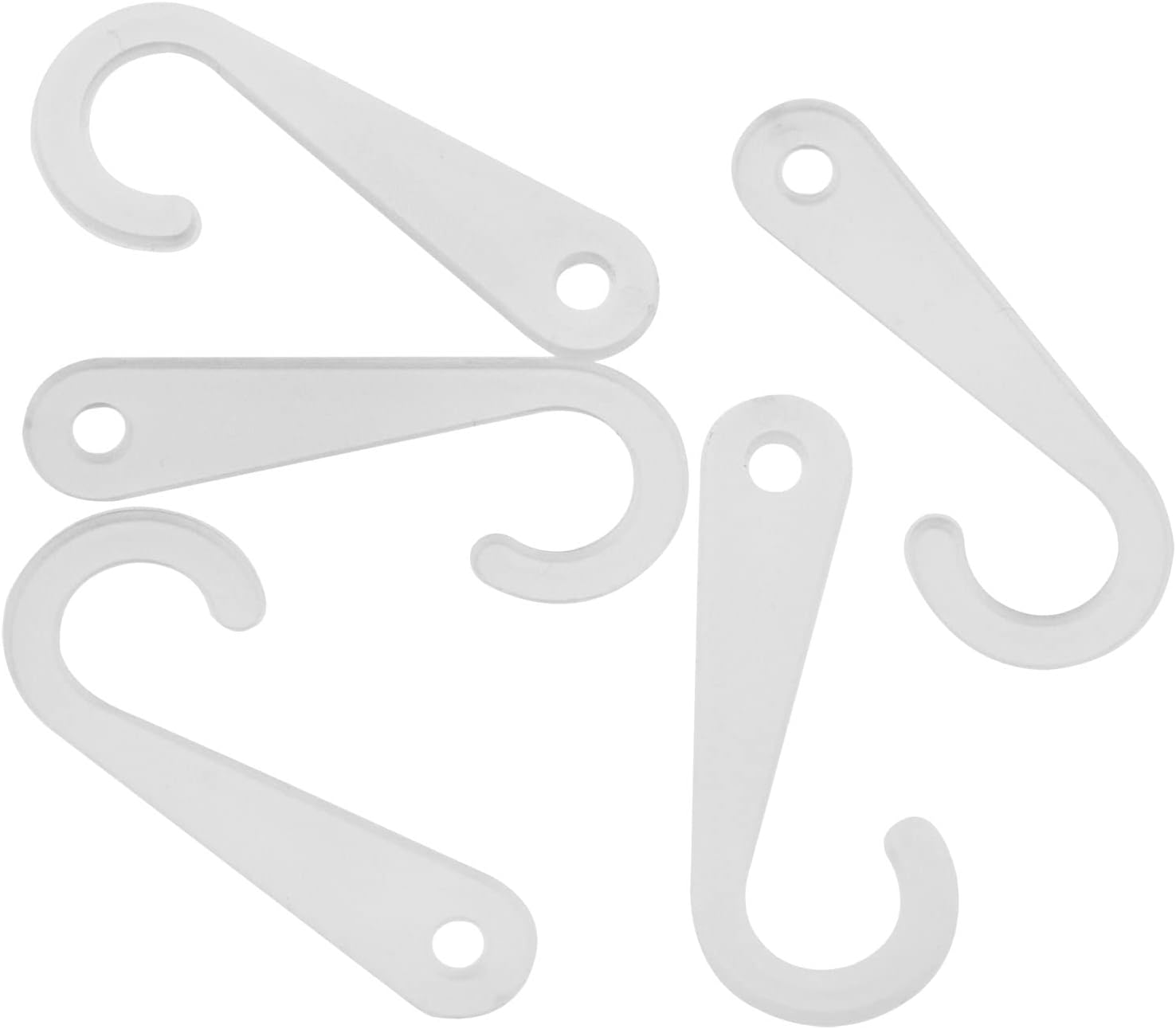 Amazon.com: E-outstanding 500pcs Sock Display Hooks 1 3/4 Inch Plastic ...