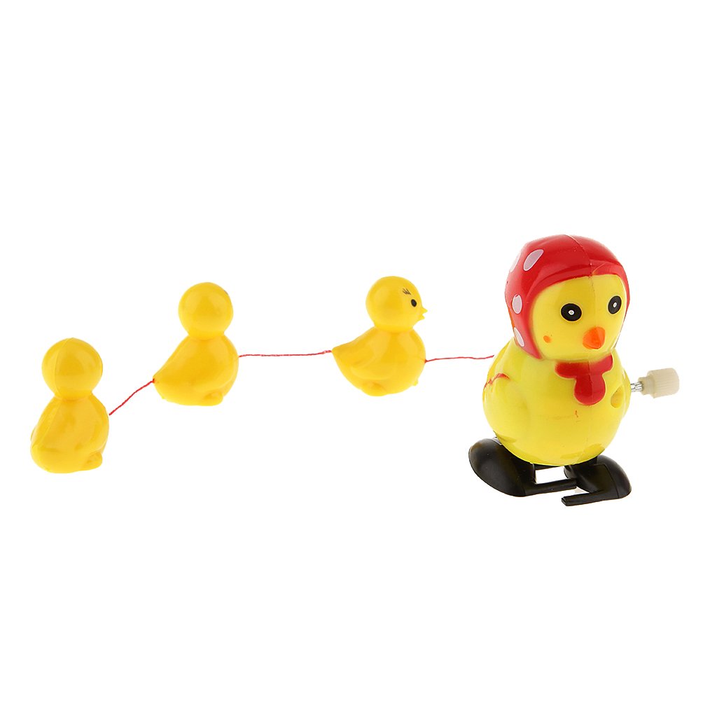 Buy Imported 1 Hen with 3 Baby Chicks Wind up Chicken Hopping Clockwork ...
