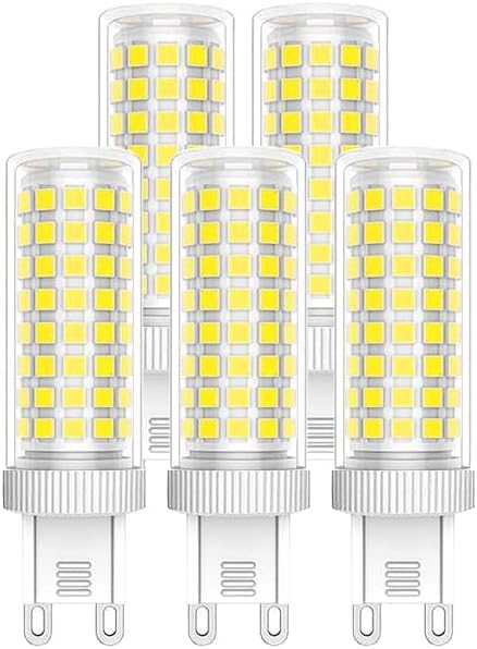 YELANGU G9 LED Light Bulbs, 6000K Cool White 12W Equivalent to 90W ...