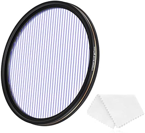 Amazon.com : LENSKINS 67mm Variable Blue Streak Filter, Special Effects ...