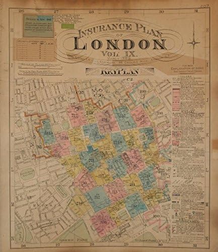 Amazon.com: GOAD MAP. W1 SW1 WC2 WC1 Marylebone Mayfair Soho St James's ...