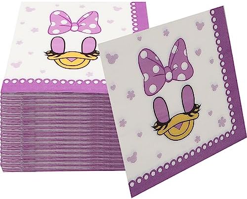 Amazon.com: Disney Minnie Mouse Luncheon Napkins | 6.5" x 6.5" | 16 Pcs ...