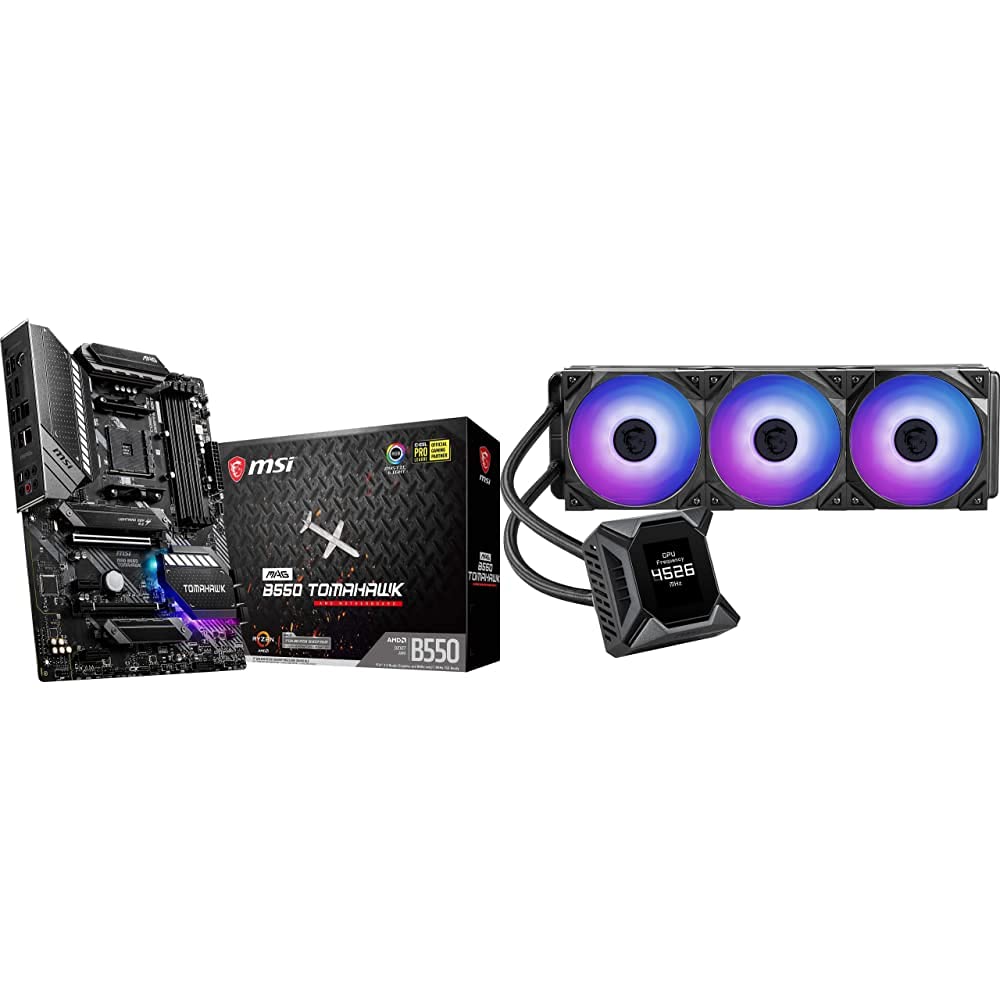 Buy MSI MAG B550 TOMAHAWK ATX Motoard with MSI MPG CORELIQUID K360 CPU ...