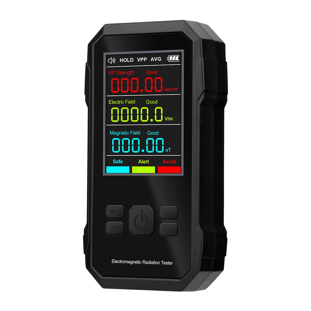 EMF Meter Radiation Detector, Detect 3 Types Electromagnetic Radiation ...