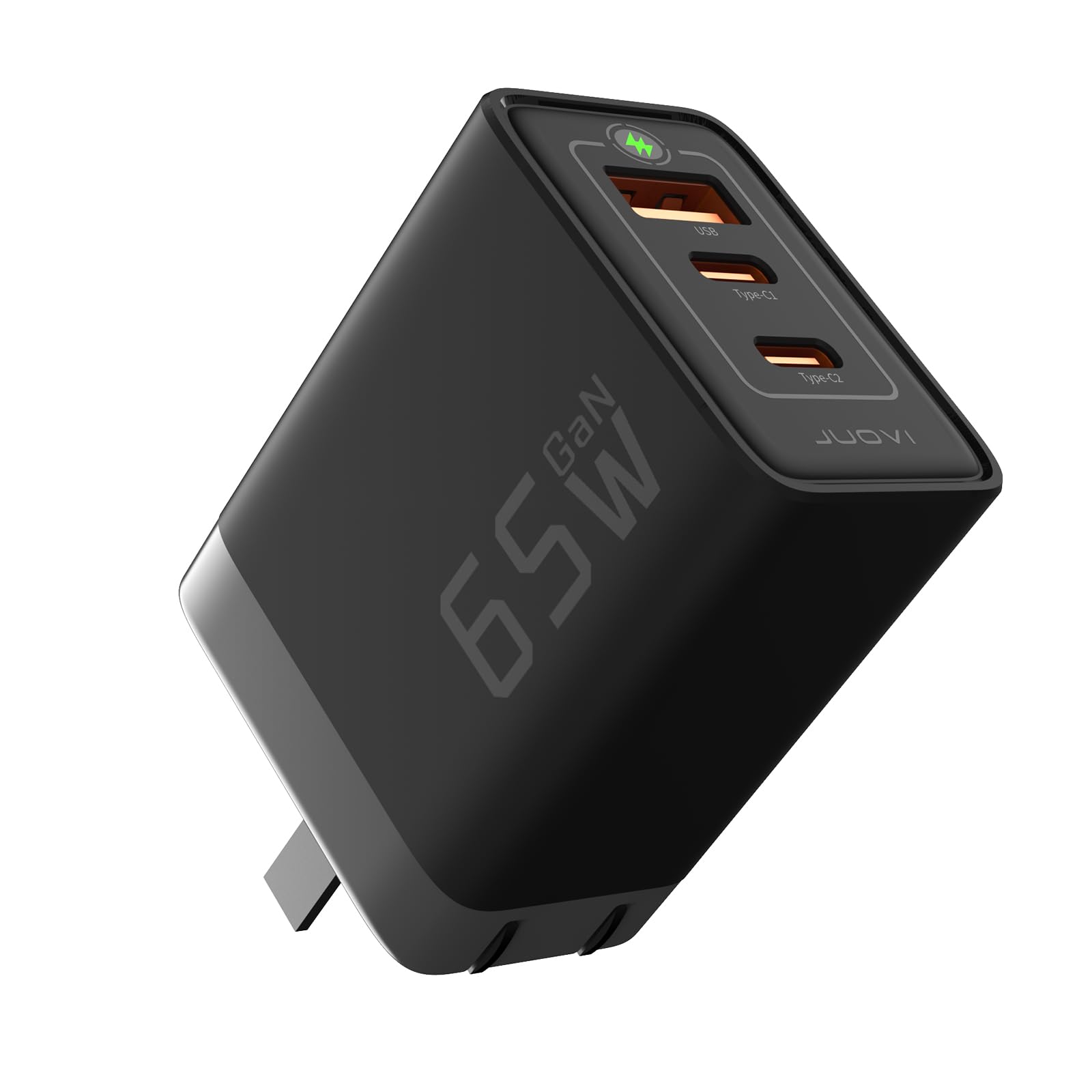Amazon.com: JUOVI 65W Charger, J1611 GaN Charger, 3 Ports Fast Charging ...