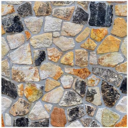 Vinyl Self Adhesive, Peel And Stick Stone Wall Sticker, 48 Sq. ft ...