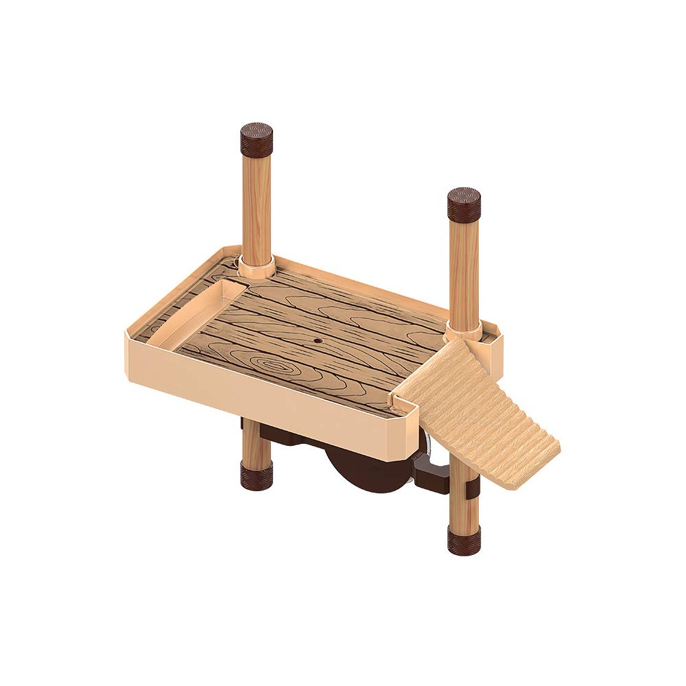 Buy WYBFBYD Decorative Turtle Pier Floating Basking Platform with Ramp ...