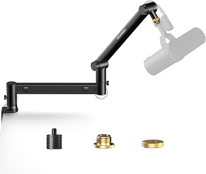 Amazon.com: Microphone Arm,Aokeo AK-58 Desk Low Profile Adjustable Mic ...