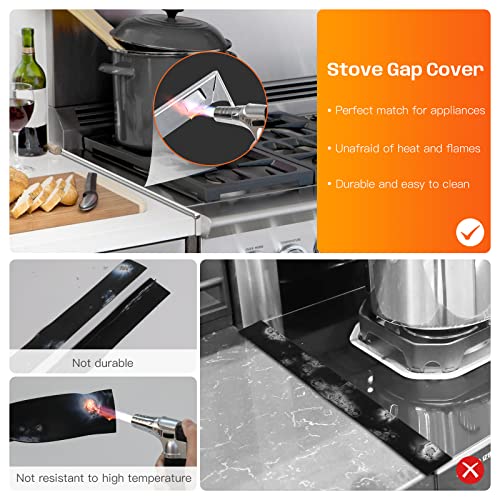 Snapklik.com : ItsNio Stove Gap Covers, 25.6 Long & 0.4 Wide Stove Counter Side Gap Guards, Oven ...