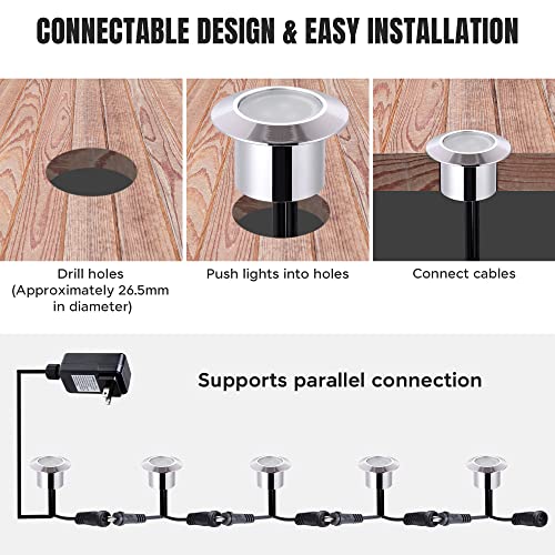 Snapklik.com : 10pc Deck Garden Mall Step Stair Landscape LED Lights ...