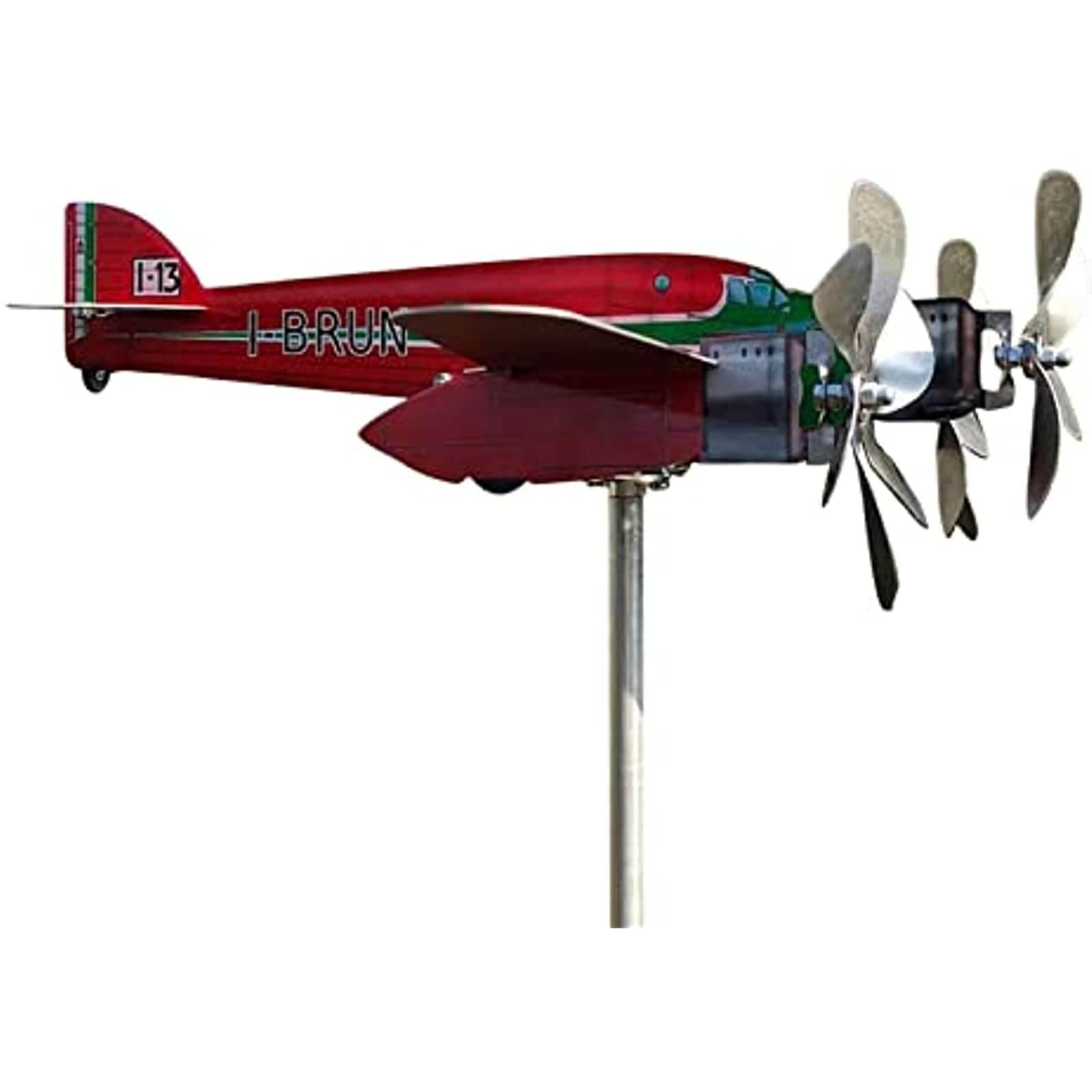 Amazon.com : KYDCO Handcrafted Airplane Weathervane - Rust-Proof Metal ...