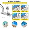 Amazon.com: VEVOR Pool Rail 32x23 Pool Railing 304 Stainless Steel ...