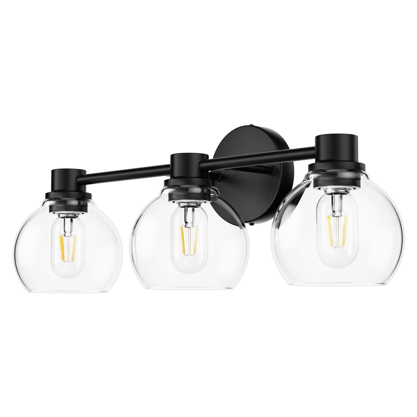 Tipace Industrial Bathroom Vanity Lighting Fixtures 3-Lights Vintage ...