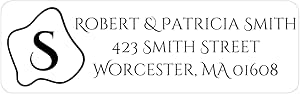 Amazon.com : Address Labels Personalized - 150 Elegent Monogram Design ...
