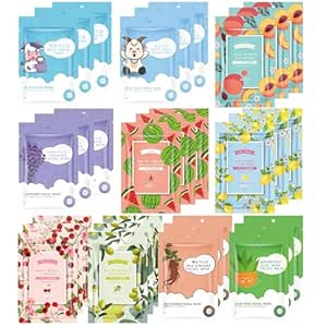Amazon.com : GUOYAOLIFU Face Masks Skincare for All Skin Types, Hydrating Facial Masks with ...
